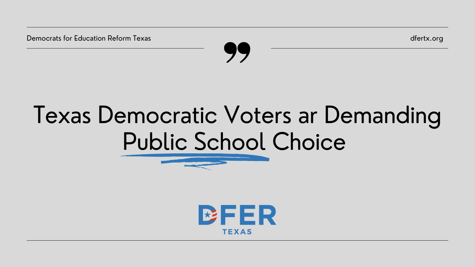 DFER Texas Research: Democratic Families Are Demanding Additional ...